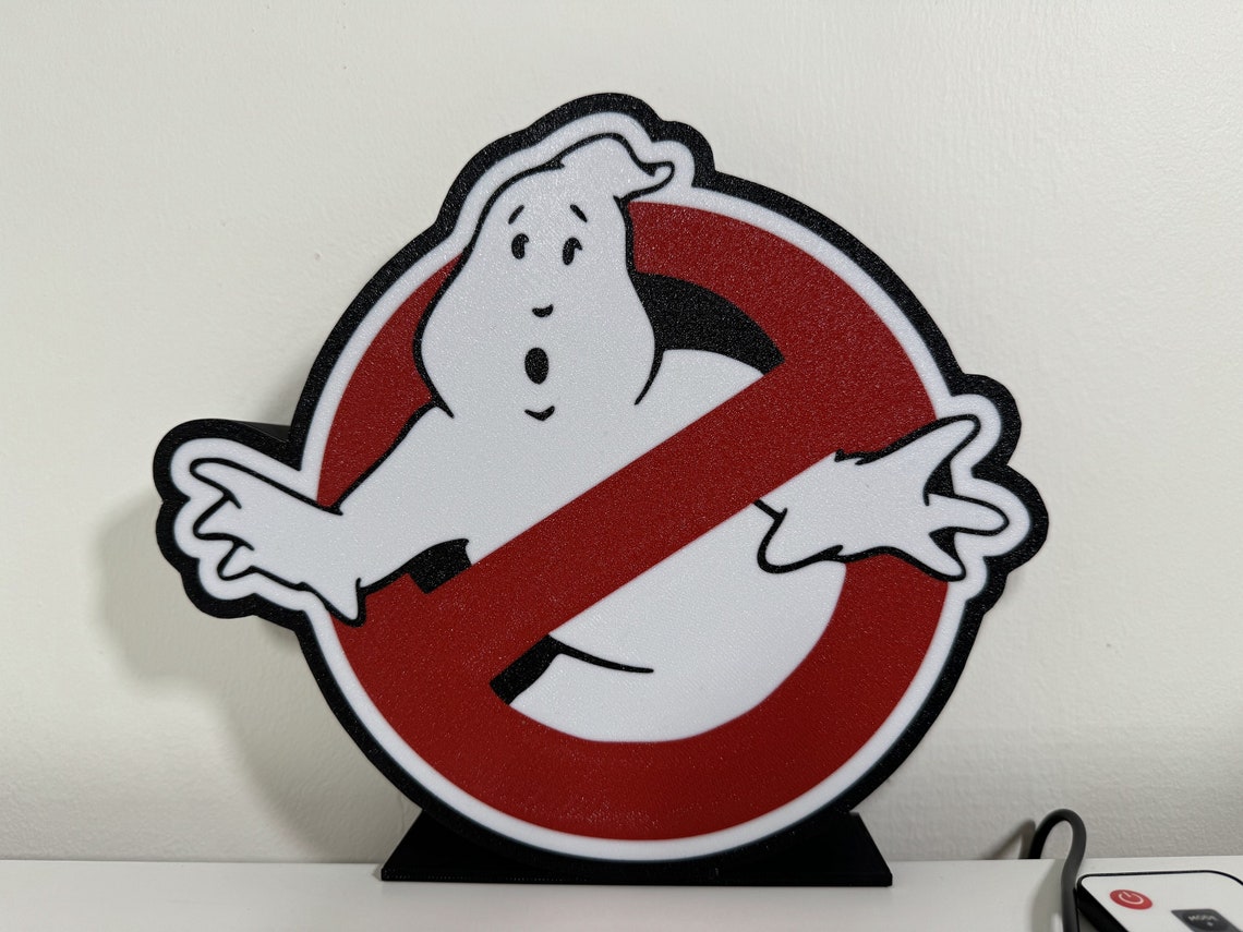 Ghostbusters LED Lightbox Lamp Lightbox Wall Decor Wall and Table Light ...