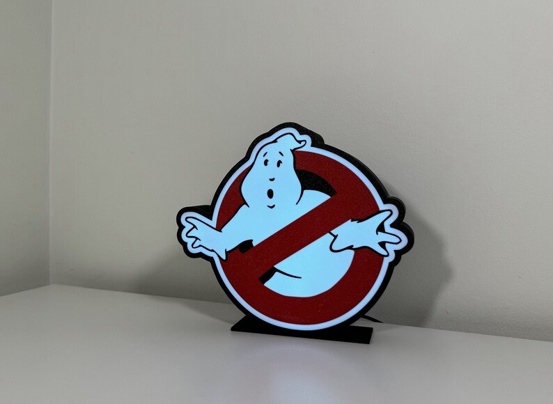 Ghostbusters LED Lightbox Lamp Lightbox Wall Decor Wall and Table Light ...