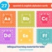 Spanish & English Alphabet Flashcards Bilingual Papel Picado Spanish ...