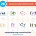 Spanish & English Alphabet Flashcards | Bilingual Flashcards | Spanish ...