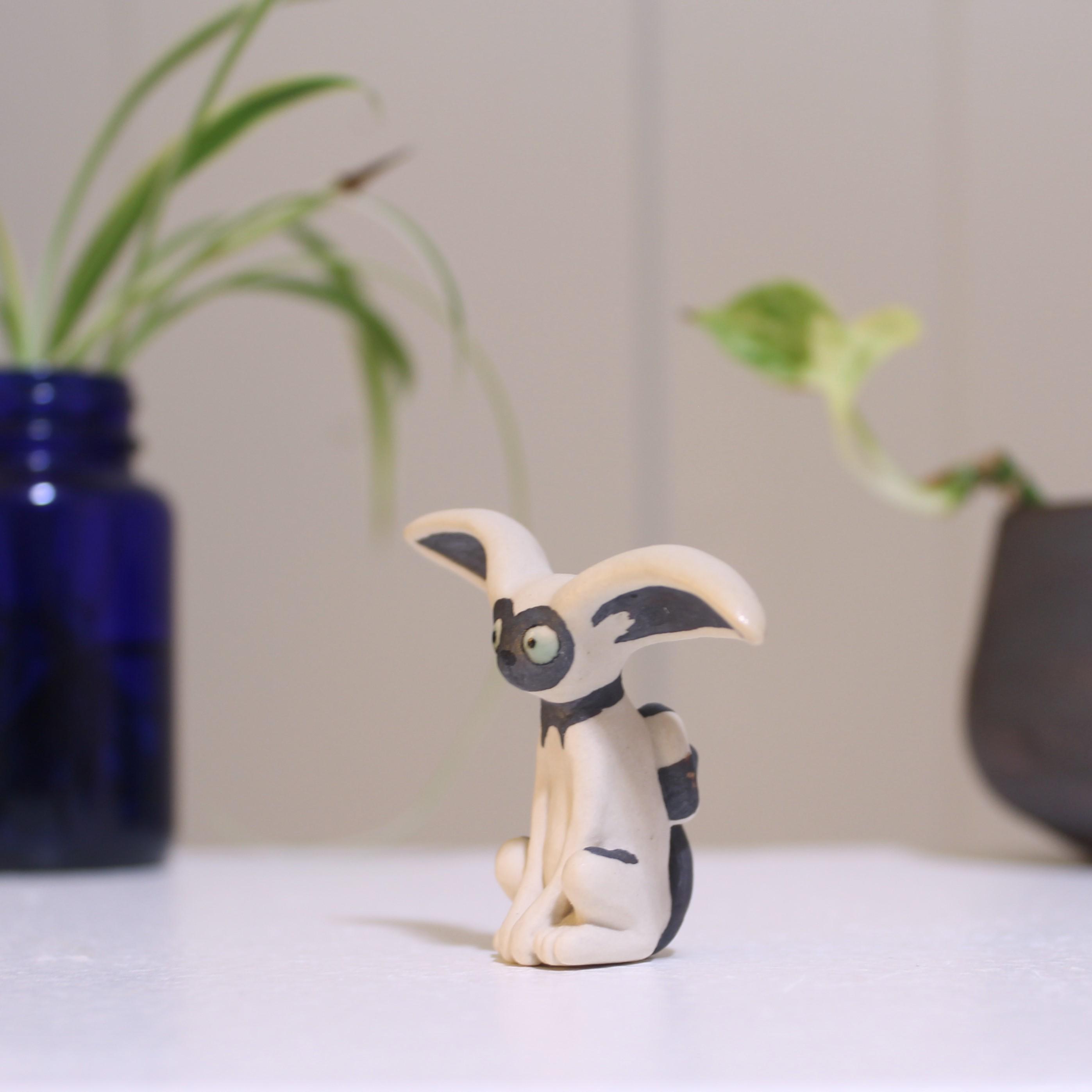 Tiny Momo - Miniature Hand-sculpted and Painted ATLA Momo Flying Lemur ...