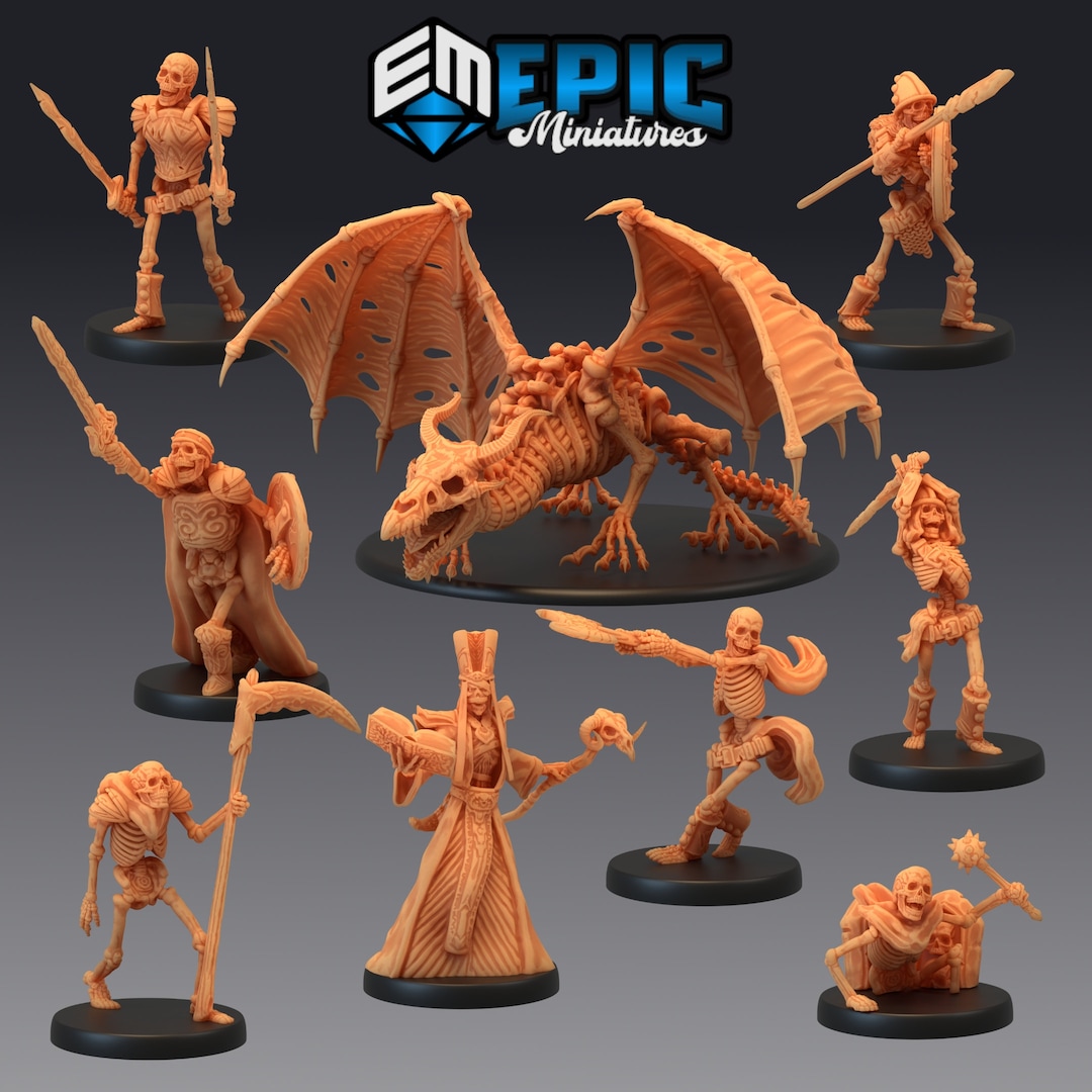 Crypt of Dread Set of 9 - 28MM Scale - Dungeons and Dragons Pathfinder ...