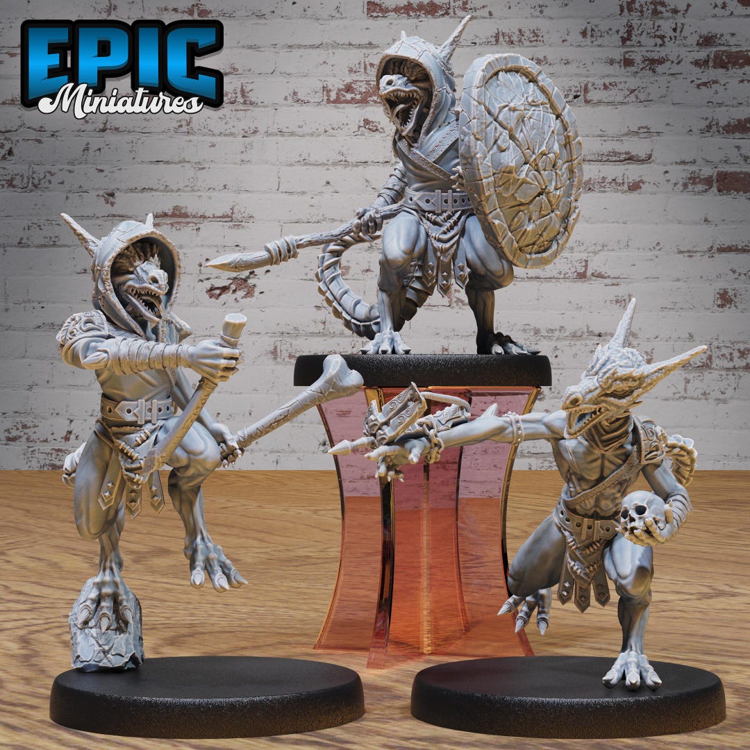 Kobold Minion Dungeons and Dragons Pathfinder Wargaming TTRPG Miniature ...