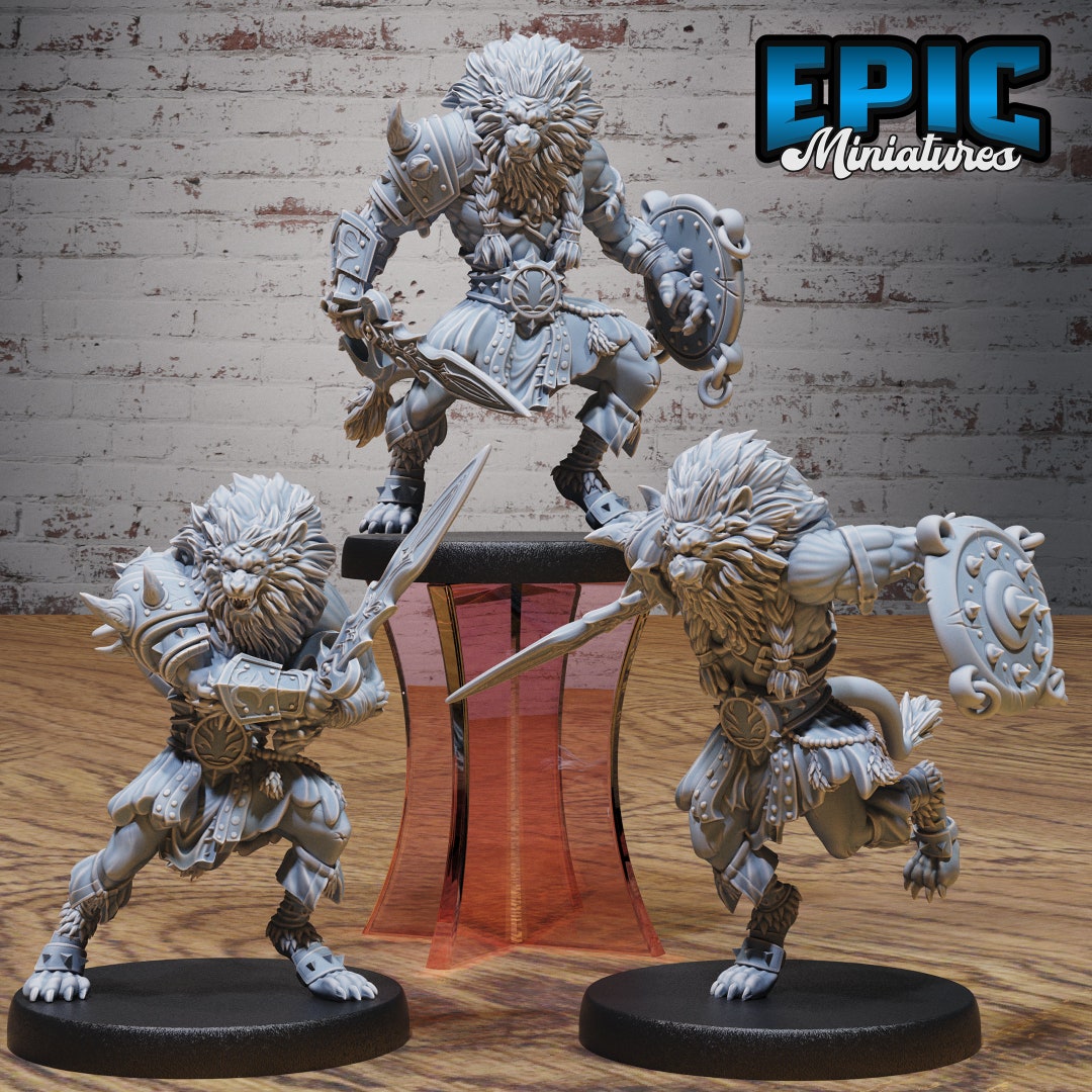 Nemean Lion Folk Dungeons and Dragons Pathfinder Wargaming TTRPG ...