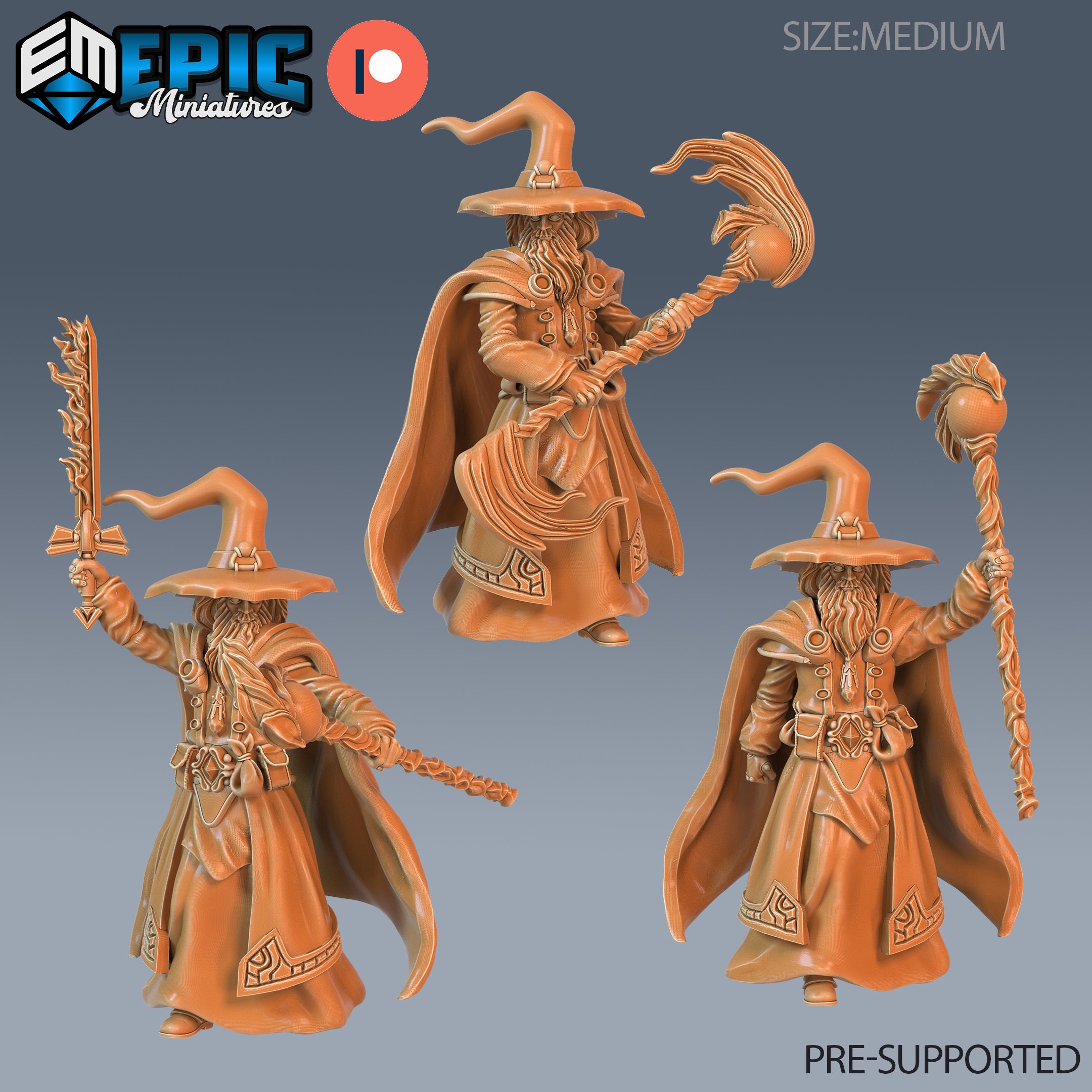 Fantasy RPG Miniature Bundle Medieval Theme Available in 28 MM or 32 MM ...