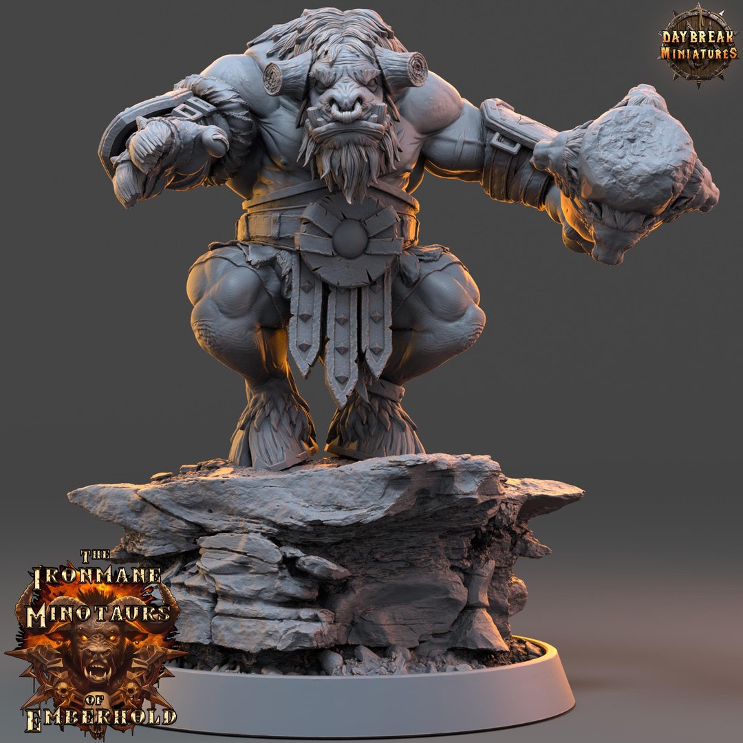 Labyrinth Guardian Minotaur | 3D Printed Resin Miniature for RPG ...
