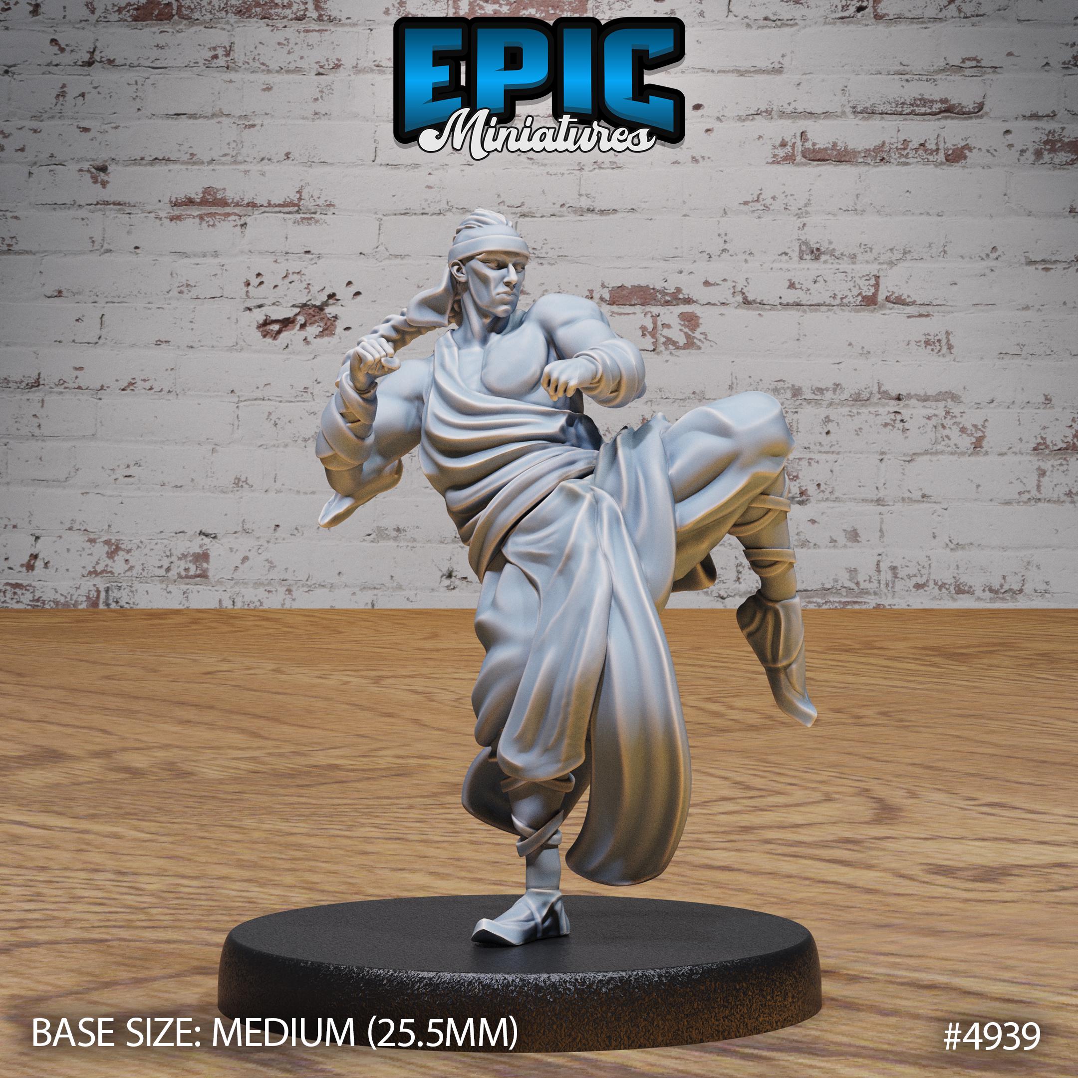 Martial Arts Monk Dungeons and Dragons Pathfinder Wargaming TTRPG ...