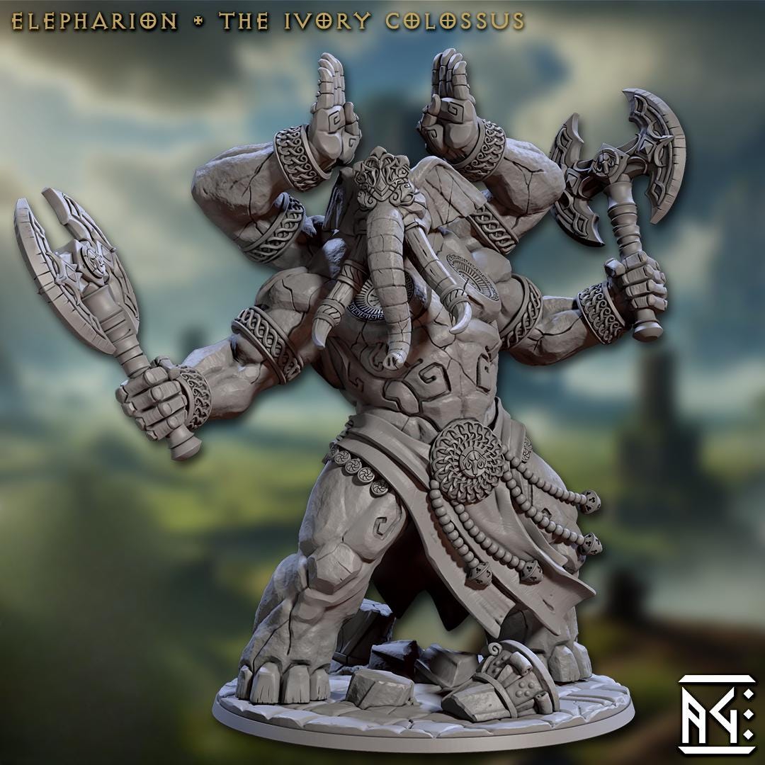 Elepharion - the Elephant Colossus - Dungeons and Dragons Pathfinder ...