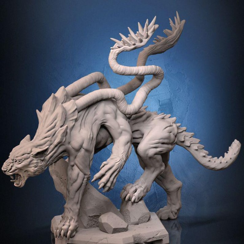 Phase Panther / Displacer Beast Monster Dungeons and Dragons Pathfinder ...