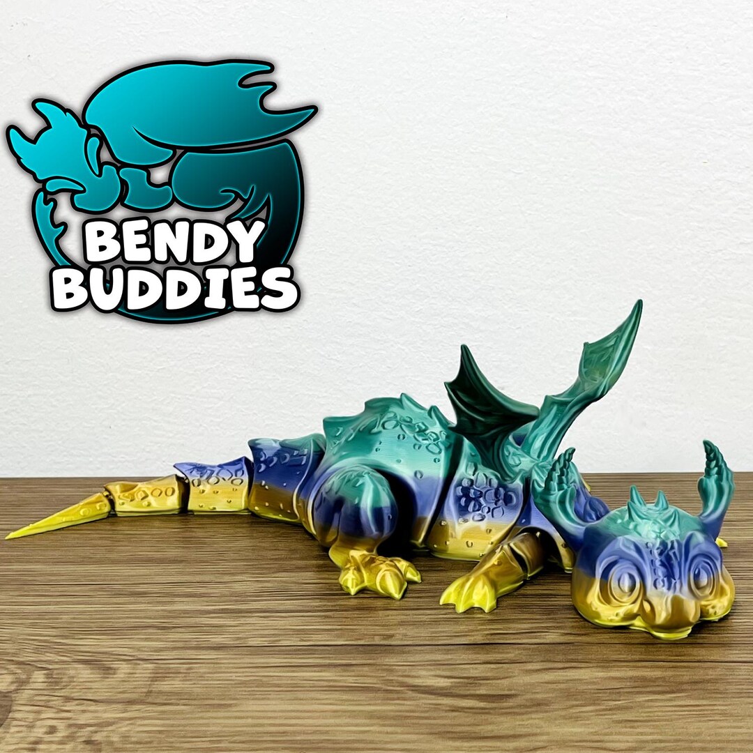 Articulated Cute Dragon Figurine - Unique Fidget Gift for Kids & Adults ...