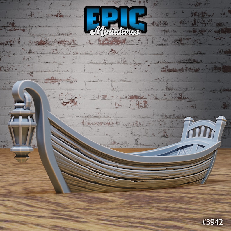 Harbor Boats - D&D Miniature - 3D Printed Unpainted - 28MM Scale- Set ...