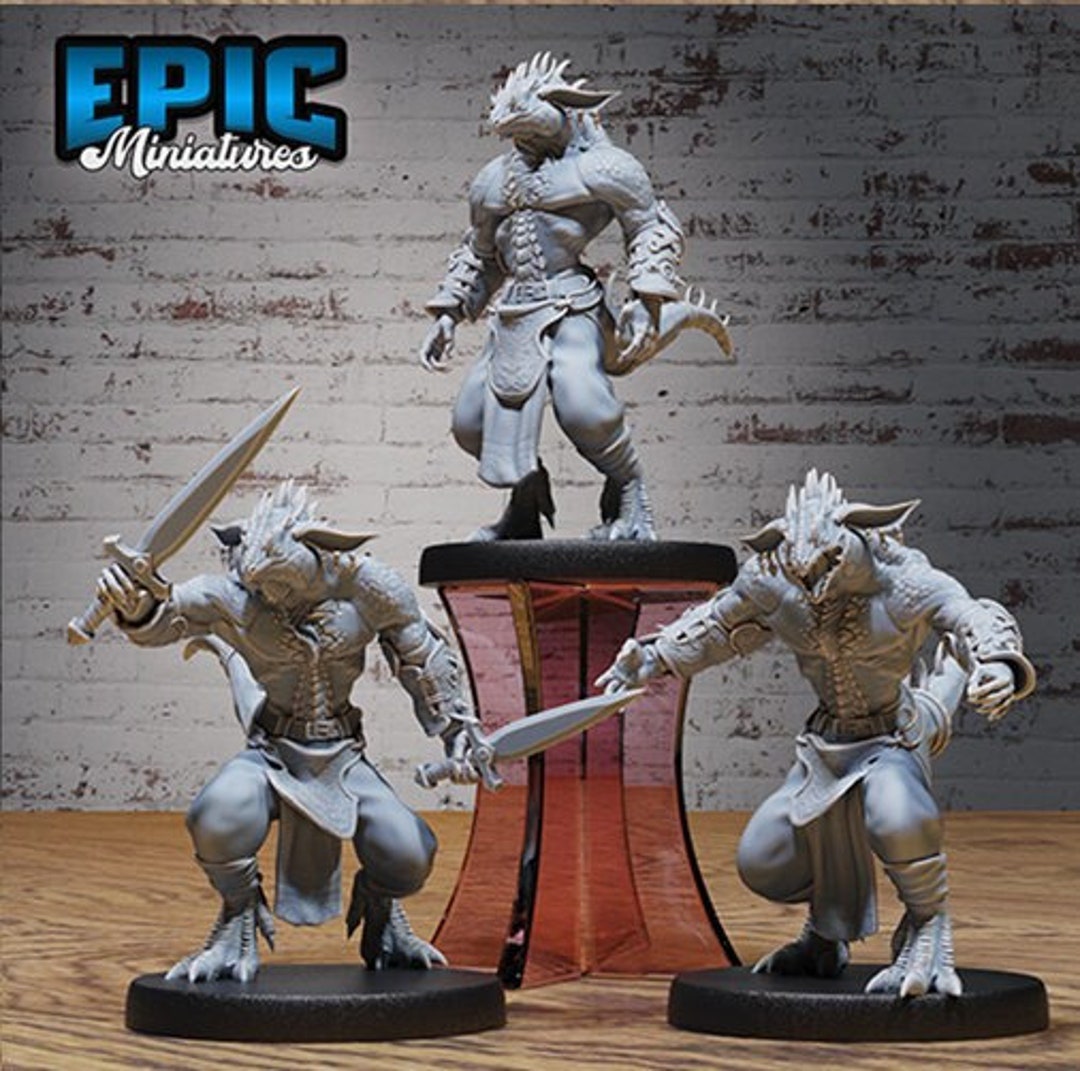 Lizard Folk, Epic Miniature, Dungeon and Dragons, RPG, Dnd, Pathfinder ...