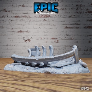 Harbor Boats - D&D Miniature - 3D Printed Unpainted - 28MM Scale- Set ...