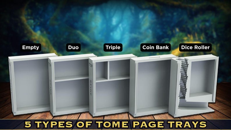 Raven Tome Storage Box | 3D Printed PLA Dice Vault - Etsy