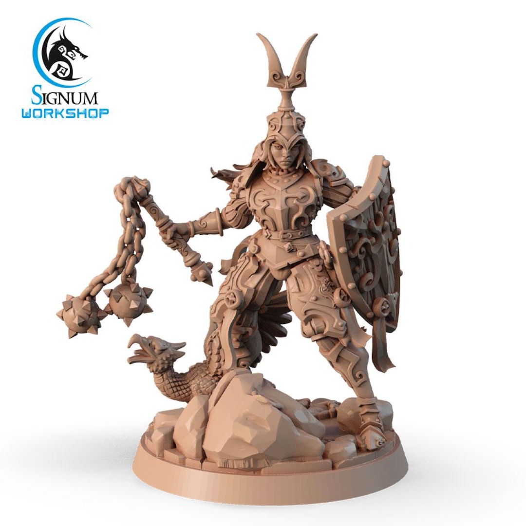 Guard With Morningstar | Fantasy Mini | Tabletop Figure - Etsy