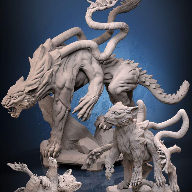 Phase Panther / Displacer Beast Monster Dungeons and Dragons Pathfinder ...