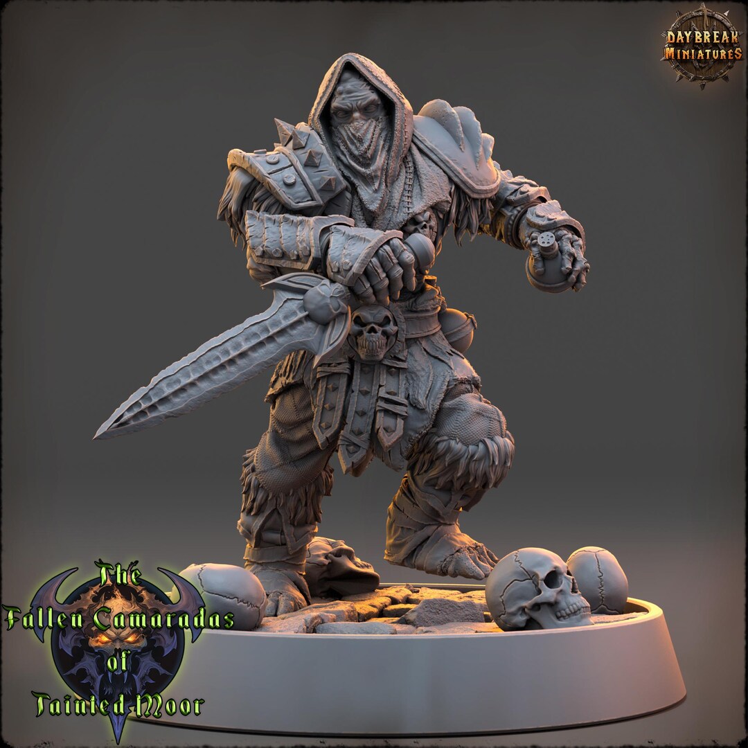 Undead Rogue Miniature: Resin Skeleton for D&D, Pathfinder - 32MM/54MM ...