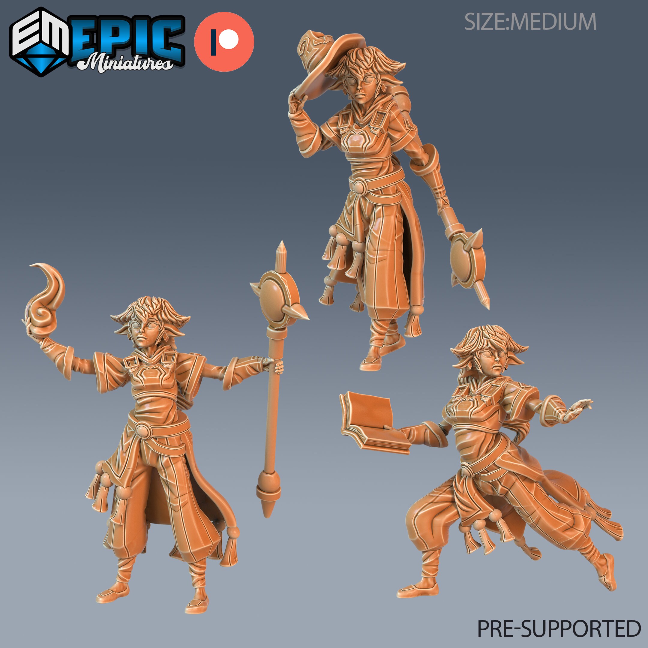 Fantasy RPG Miniature Bundle Medieval Theme Available in 28 MM or 32 MM ...