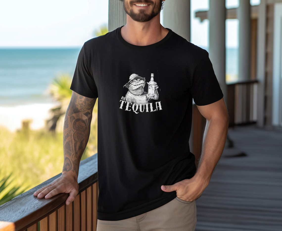 Because Tequila T-shirt, Funny Party T-shirt, Funny, Clever, Humor ...