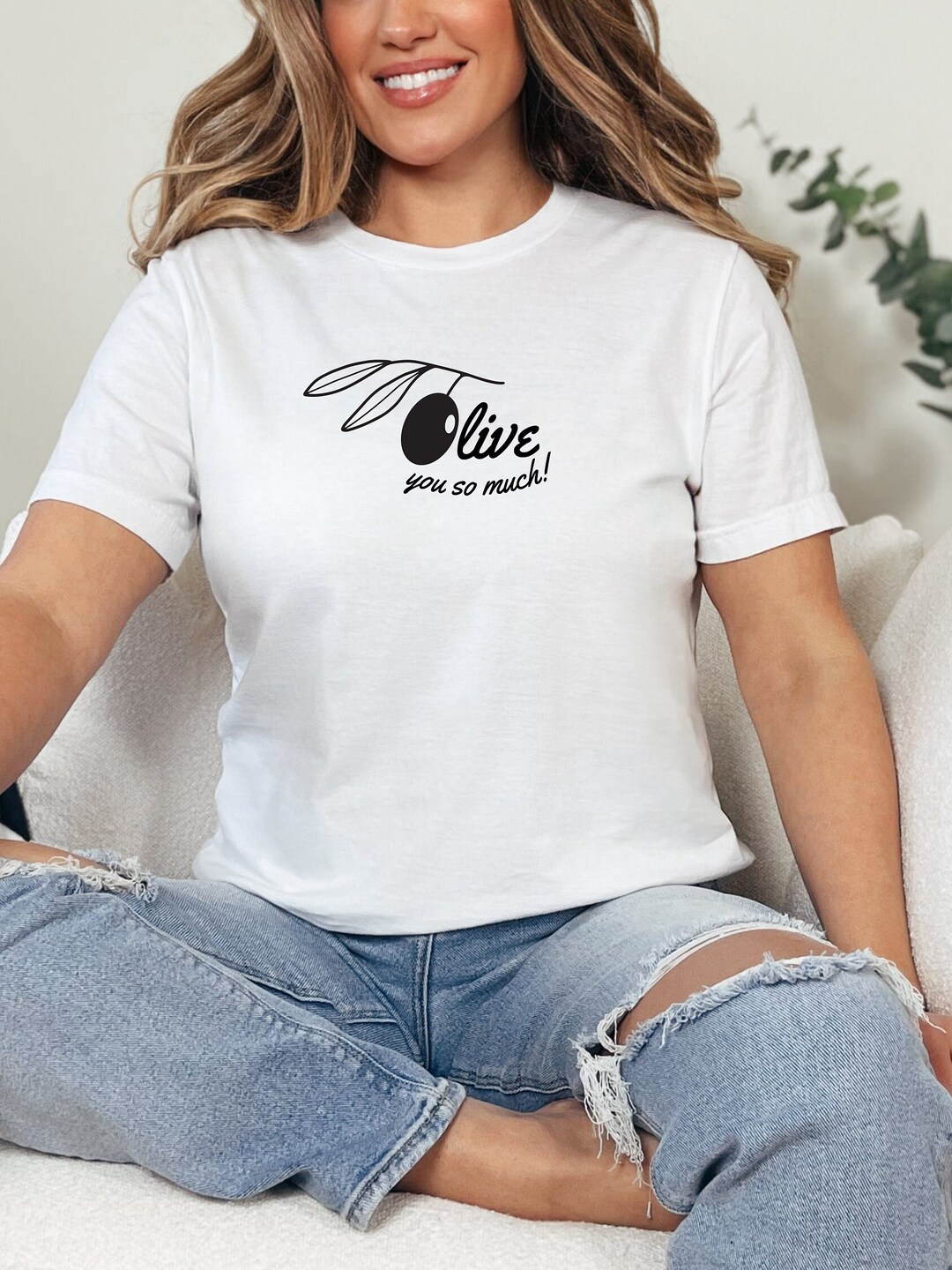 Olive You so Much! T-shirt, Funny I Love You Tee, Olives, Healthy Foods ...