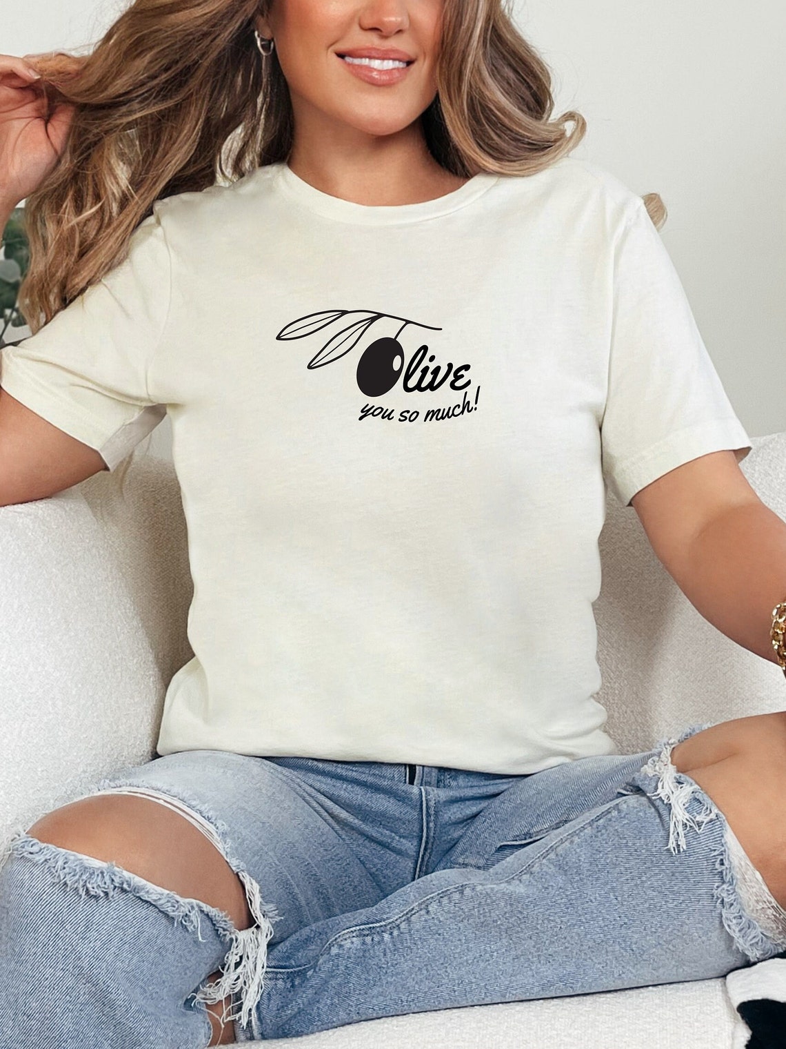 Olive You so Much! T-shirt, Funny I Love You Tee, Olives, Healthy Foods ...