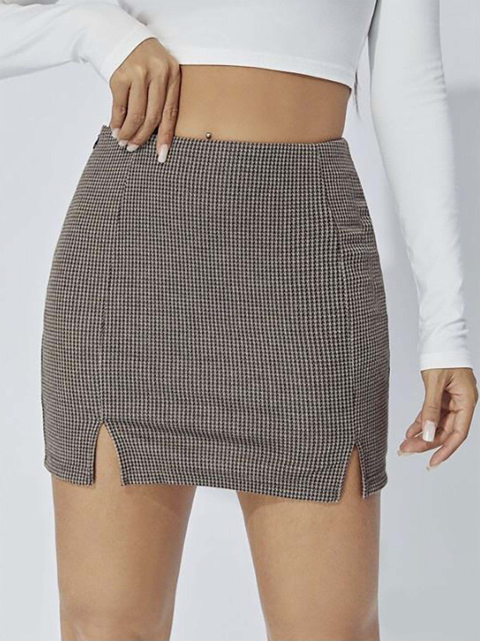 Mini Skirt Sewing Pattern With Front Split | Woman Skirt Pattern | Easy ...
