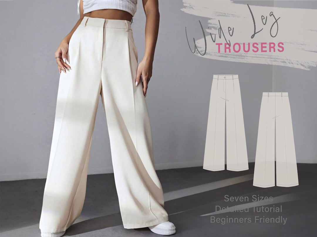 Loose Pant Sewing Pattern | Oversize Pants | Wide Leg Trousers ...