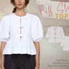 Top Sewing Pattern Ties Front Vest Pattern Open Front Top Summer Top ...