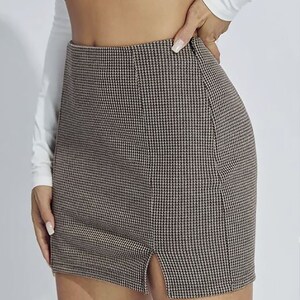 Mini Skirt Sewing Pattern With Front Split | Woman Skirt Pattern | Easy ...