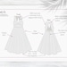 Backless Dress Sewing Pattern | Flare Skirt Midi Gown With V-neck ...