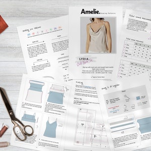 Cowl Neck Top Sewing Pattern | Easy Top Sewing Pattern With Straps ...