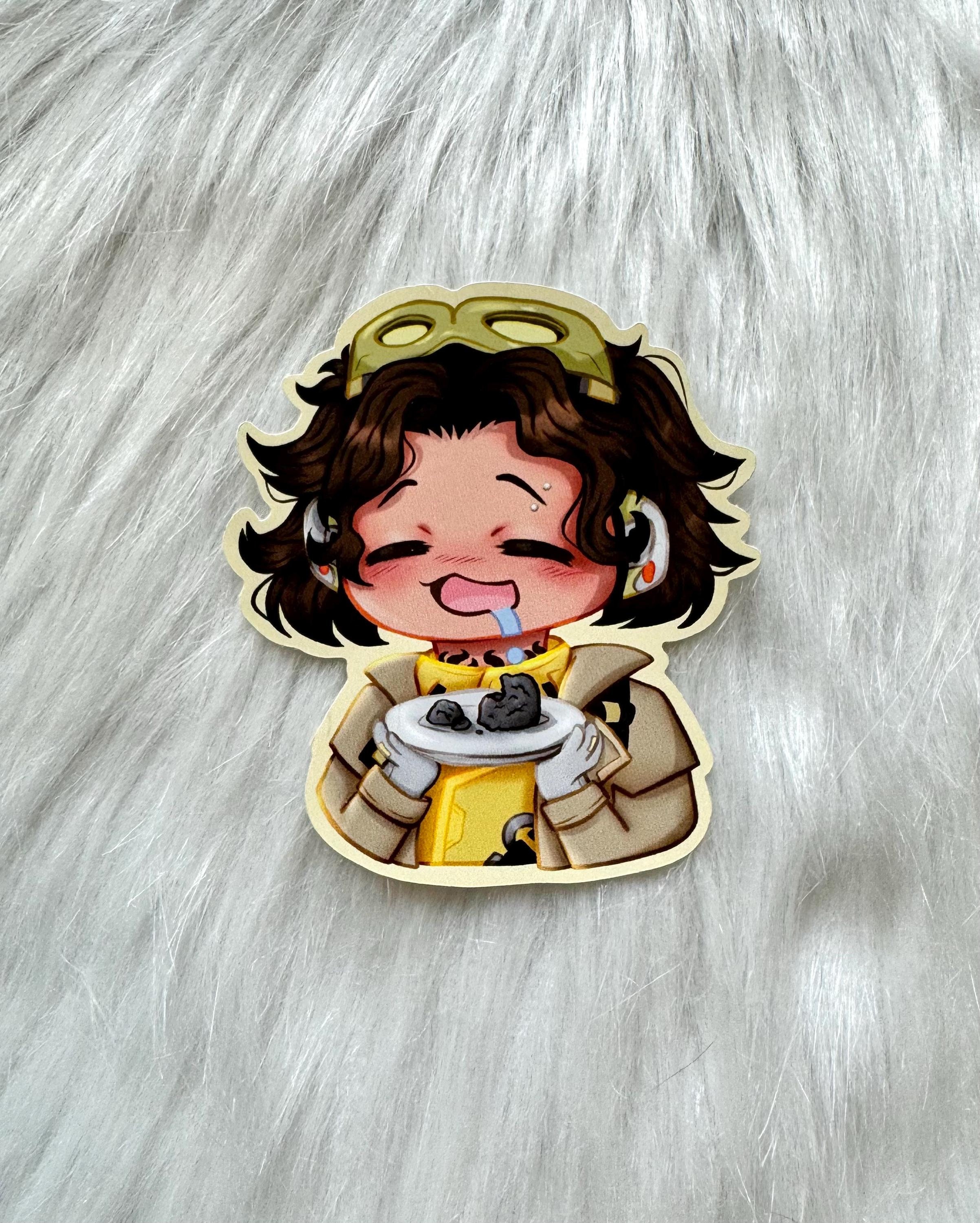 Venture Eating Rocks Fan Art Sticker - Etsy