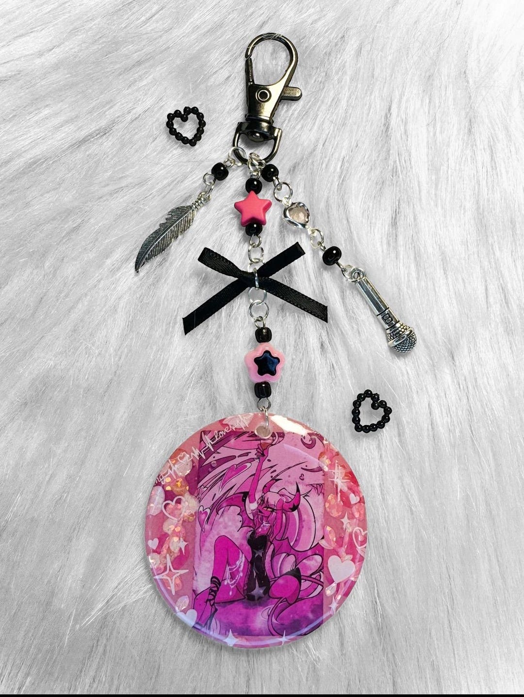 Handmade Helluva Boss Verosika Mayday Keychain - Etsy