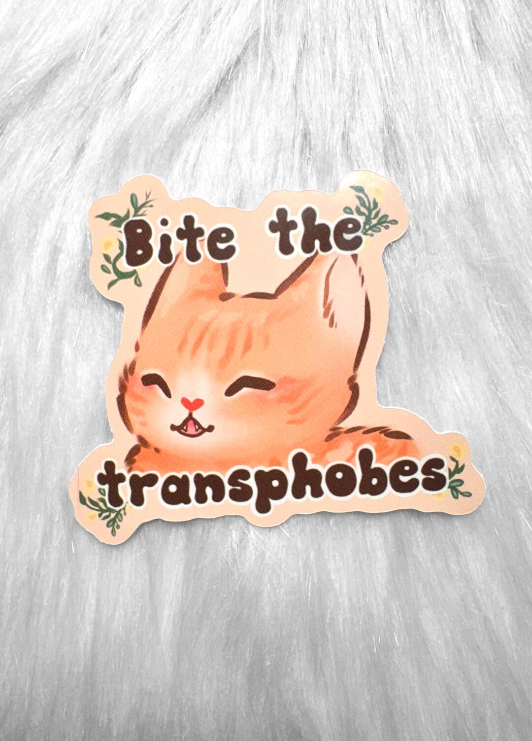 Funny Transgender Cat LGBTQ+ Ally 3 Inch Sticker - Etsy