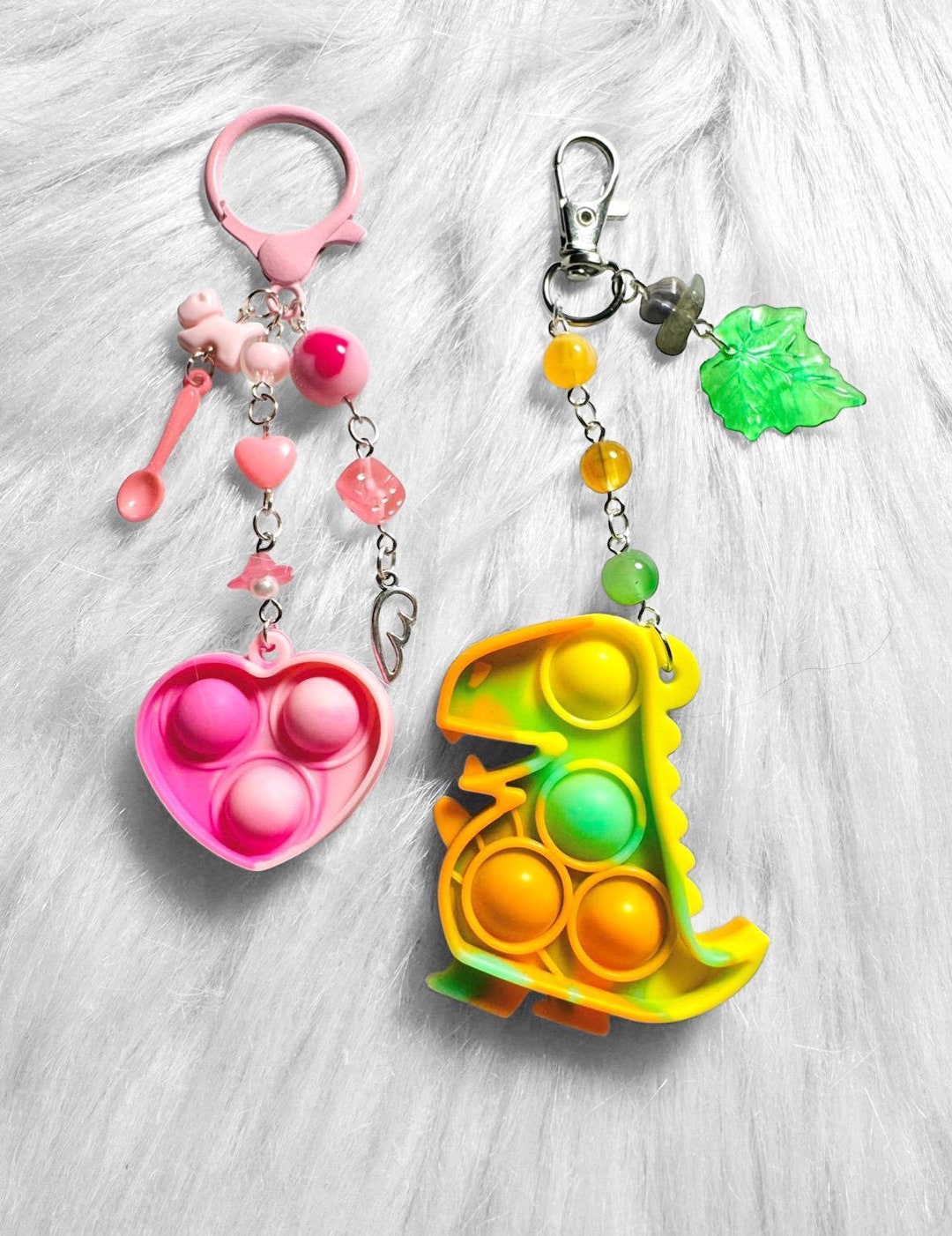 Handmade Fidget Toy Pop It Keychain Stocking Stuffer - Etsy