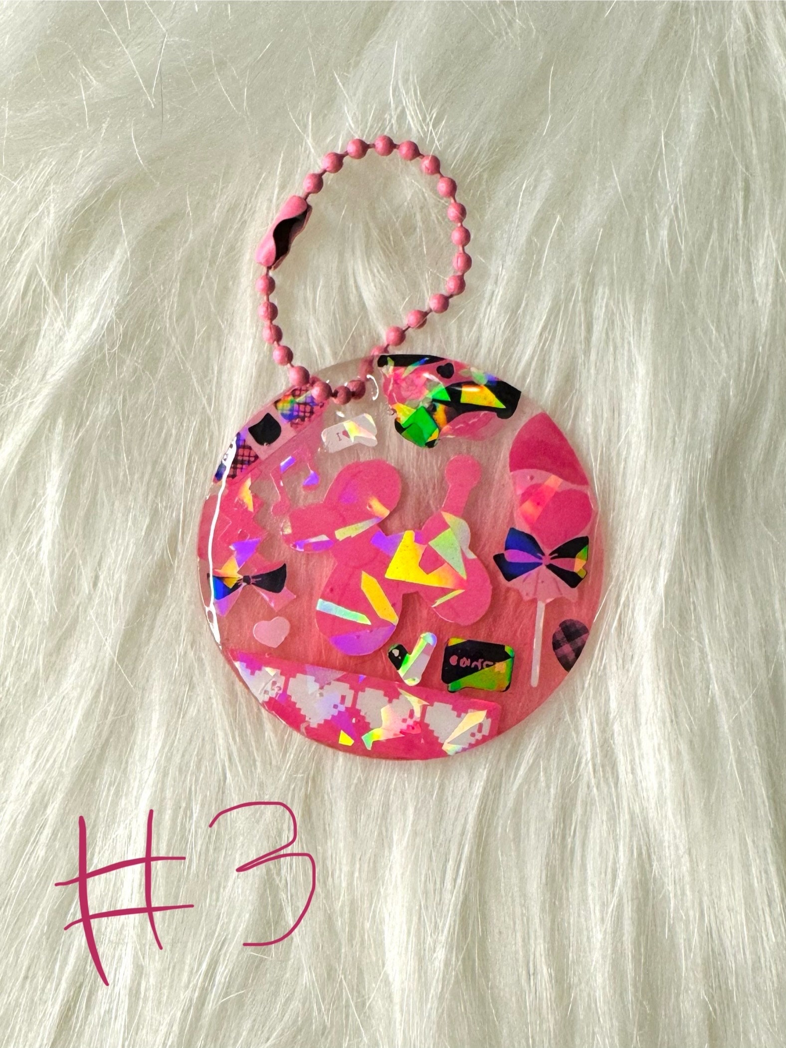 Pink Aesthetic Deco Keychains - Etsy