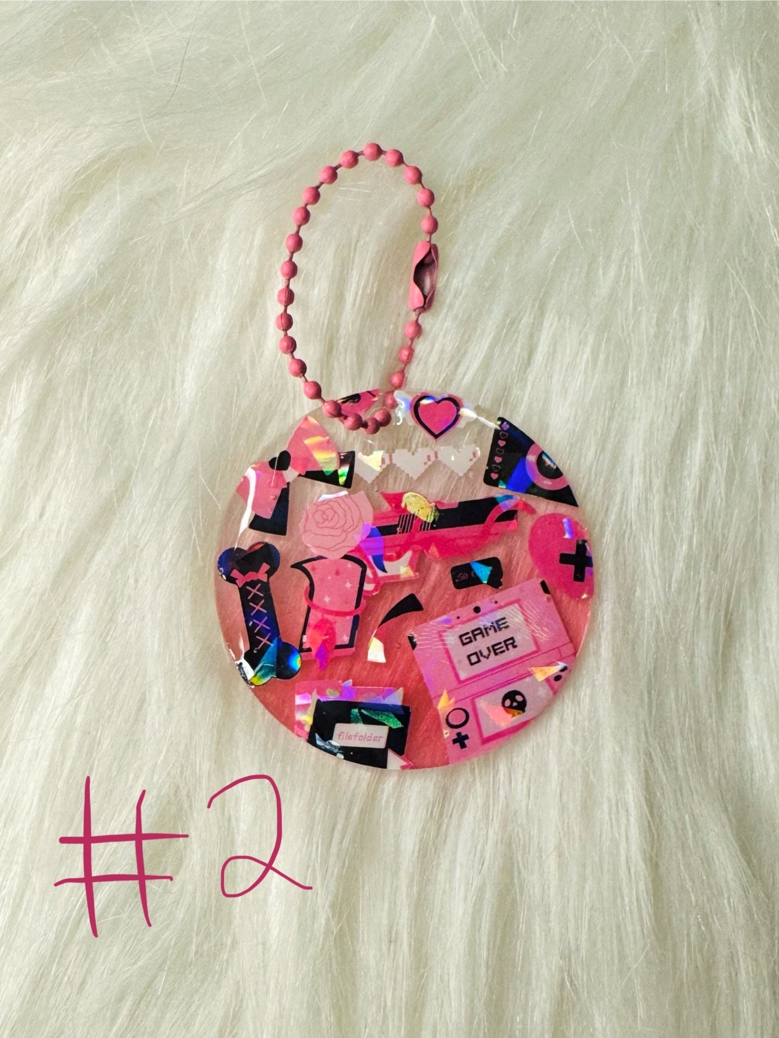 Pink Aesthetic Deco Keychains - Etsy