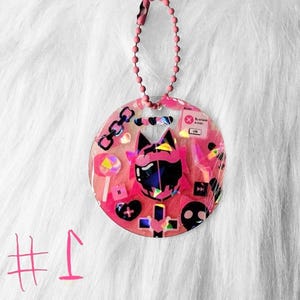 Pink Aesthetic Deco Keychains - Etsy