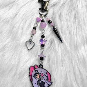 Handmade Hazbin Hotel Charlie and Vaggie Keychains - Etsy