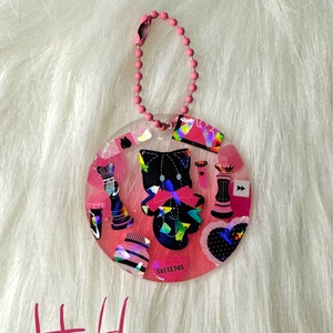 Pink Aesthetic Deco Keychains - Etsy