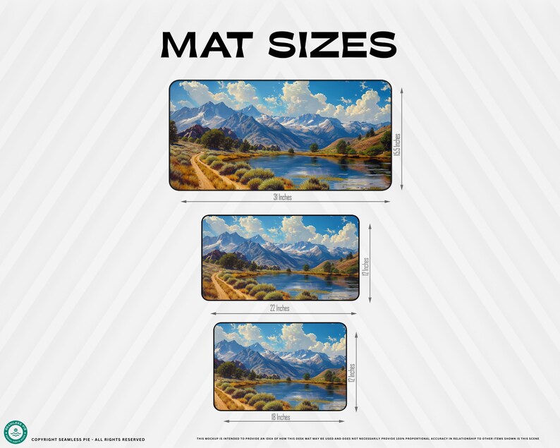 Eastern Sierra Hike Desk Mat - 3 Sizes - Desk Mat Aesthetic - Desk ...