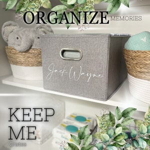 Milestone Box, Keepsake Organizer, Sentimental Box, Kids File Box ...