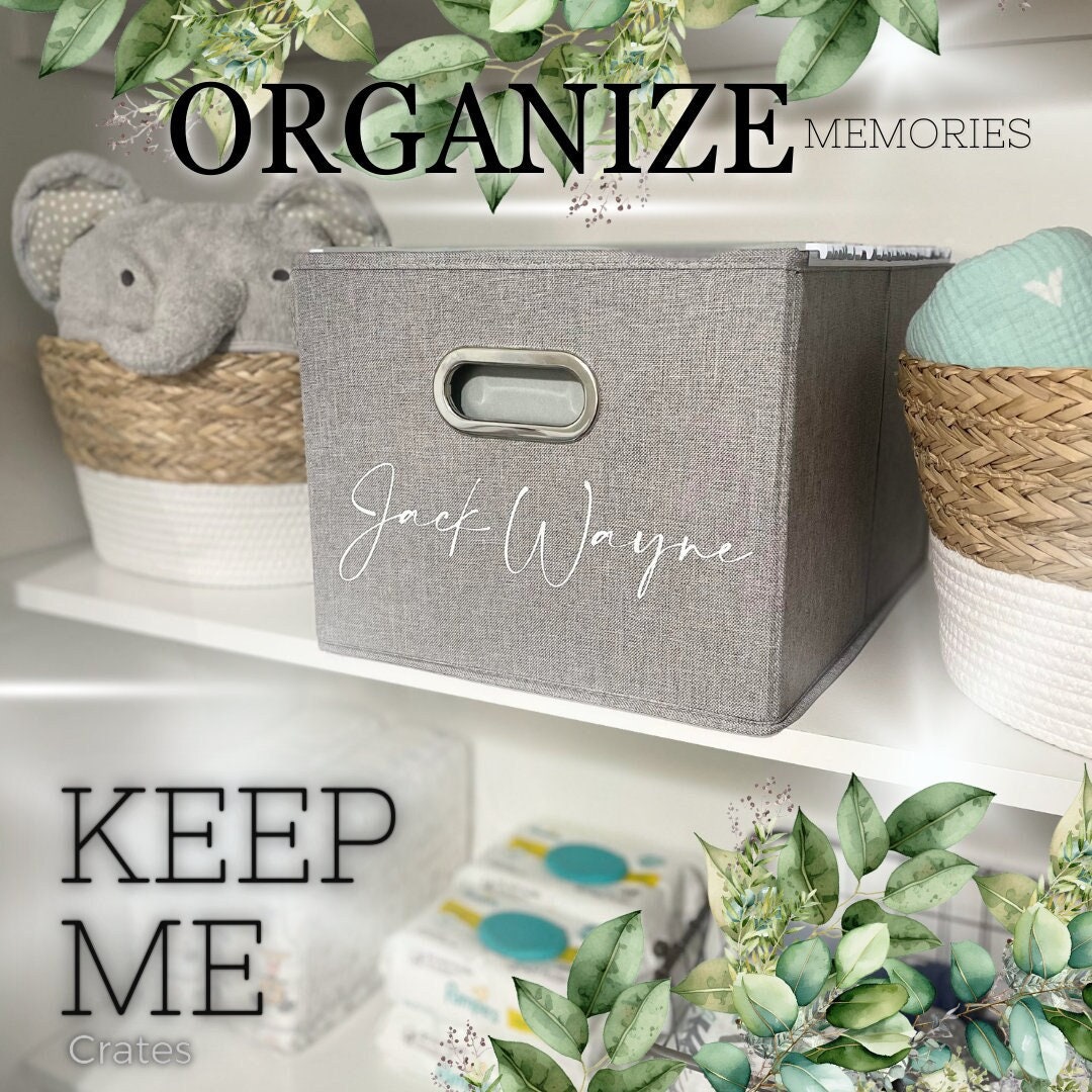 Milestone Box, Keepsake Organizer, Sentimental Box, Kids File Box ...