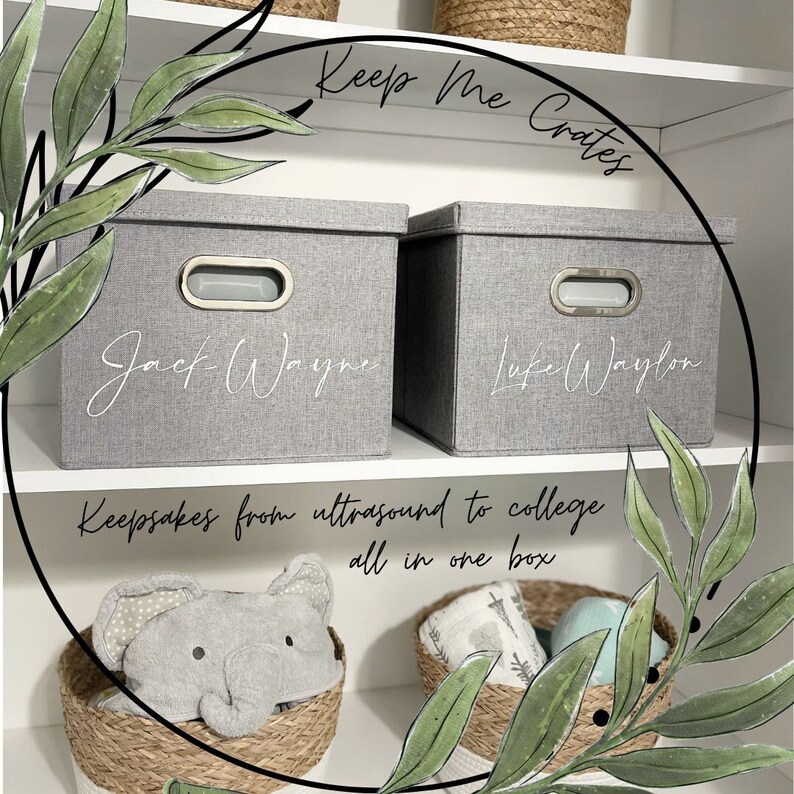 Milestone Box, Keepsake Organizer, Sentimental Box, Kids File Box ...