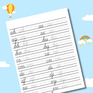 Cursive Handwriting Workbook With Bible Verses Homeschooling Workbook ...