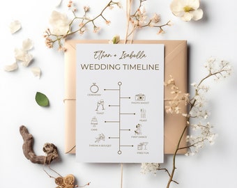 16 Hand Drawn Wedding Timeline Icons SVG PNG JPG Files Wedding Clip Art ...