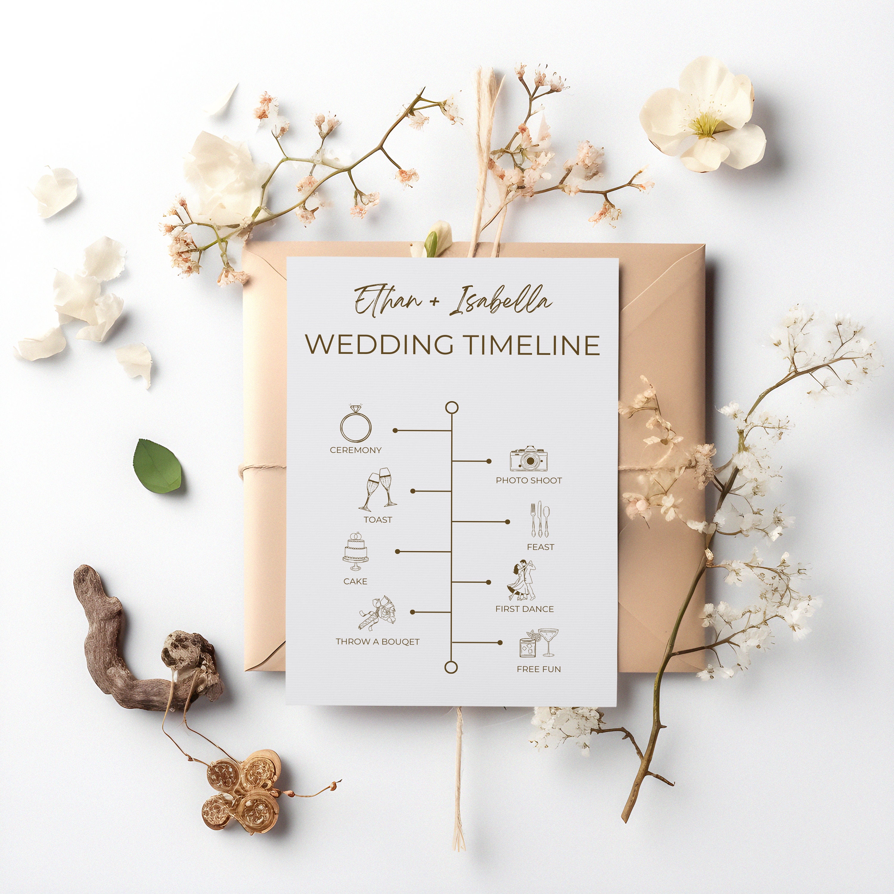 16 Hand Drawn Wedding Timeline Icons | SVG PNG JPG Files | Wedding Clip ...