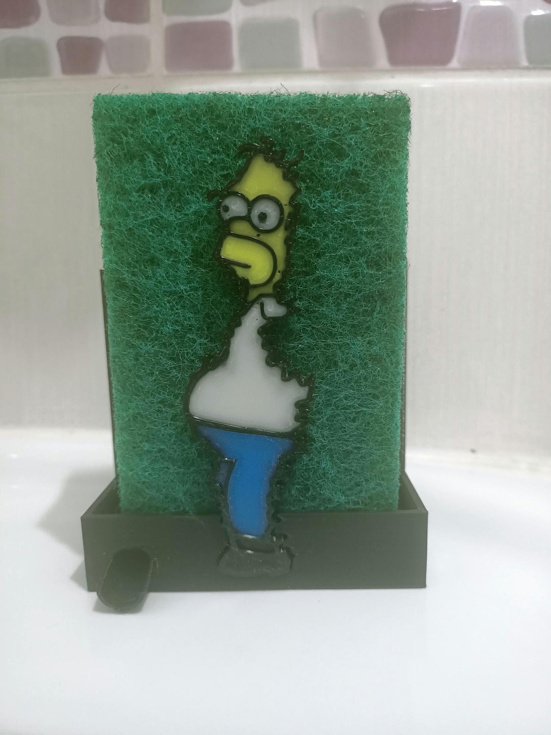 Homer Simpson Sponge Holder: Funny Kitchen Decor, Simpsons Meme Gift - Etsy