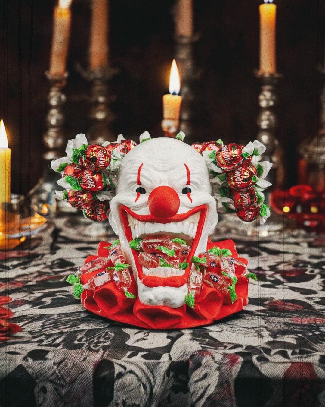 Gory Giggles Candy Holder - Gorgeous Halloween Decor - Creepy Clown ...