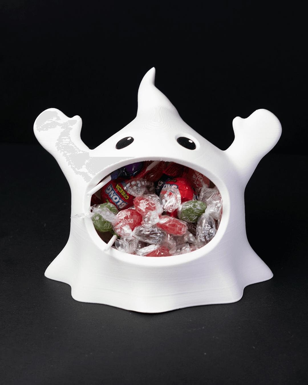 Glutton Ghost Bowl - Halloween Candy Dish - Spooky Snack Holder - Fun ...